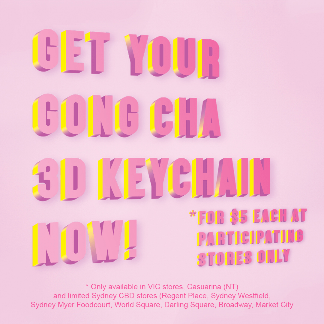 Gong Cha Is Selling Adorable Bubble Tea Keychains With Their Drinks!