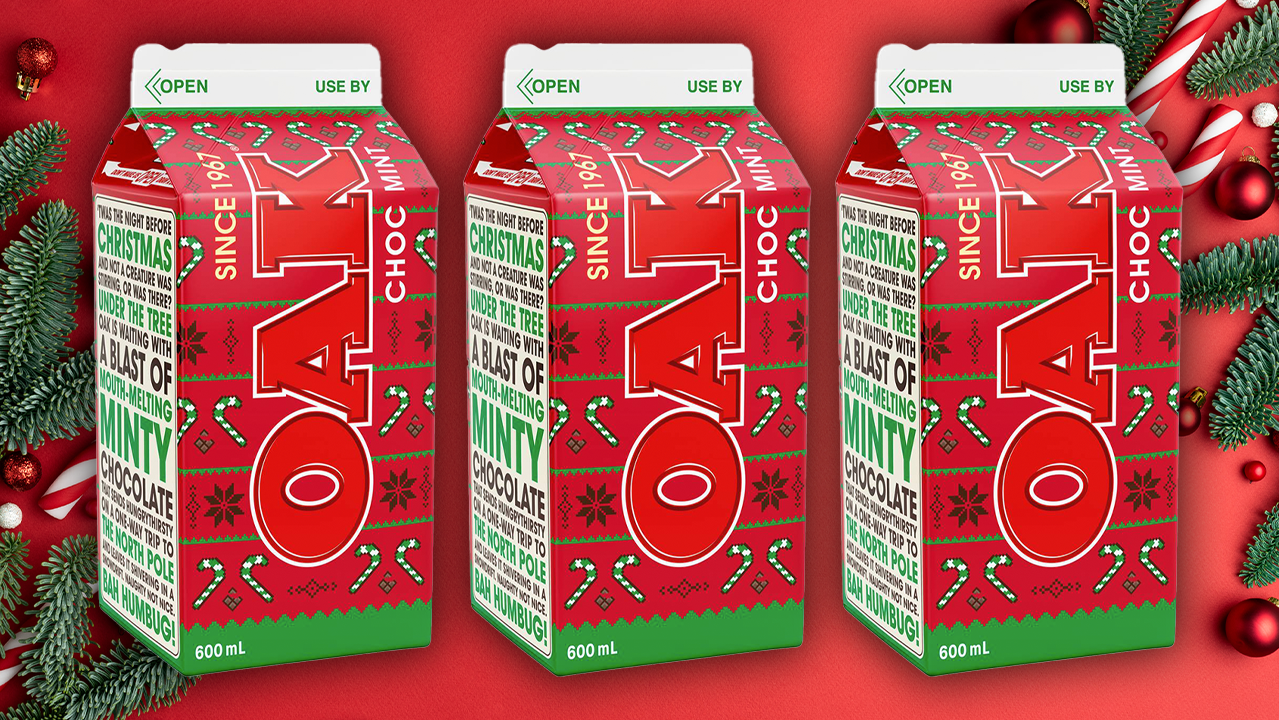 Christmas Is Coming: Oak Has Launched A 'Choc Mint' Milk!