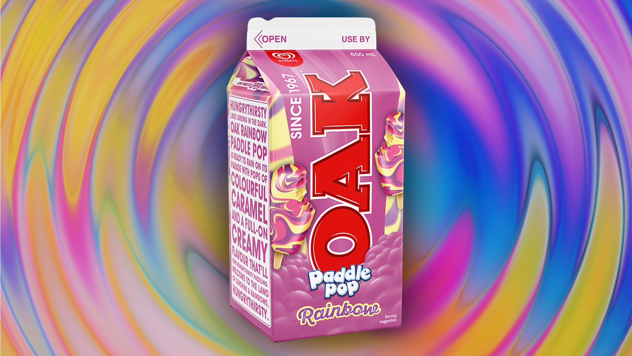 Say Hello to The Rainbow with OAK's Rainbow Paddle Pop Flavour!